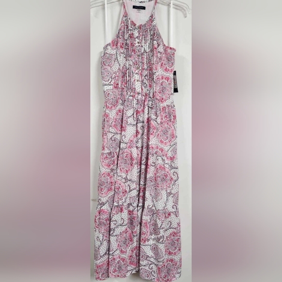 Tommy Hilfiger | Dresses | Glam Holiday Large Maxi Cocktail Country ...